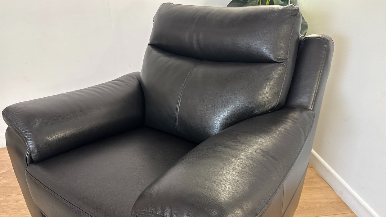 DFS The Sabin Recliner Chair in Black — The Sofa Clearance Outlet