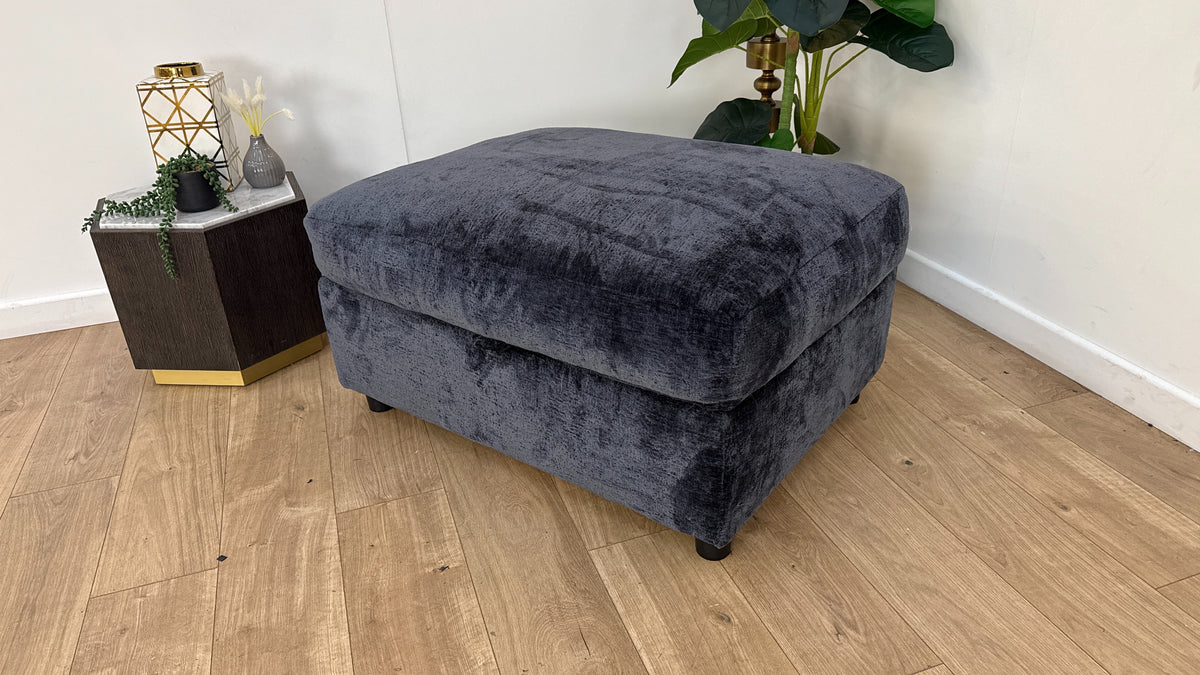 Sofology Bellagio Fabric Storage Footstool Feather Flex in Chunky Luxe ...