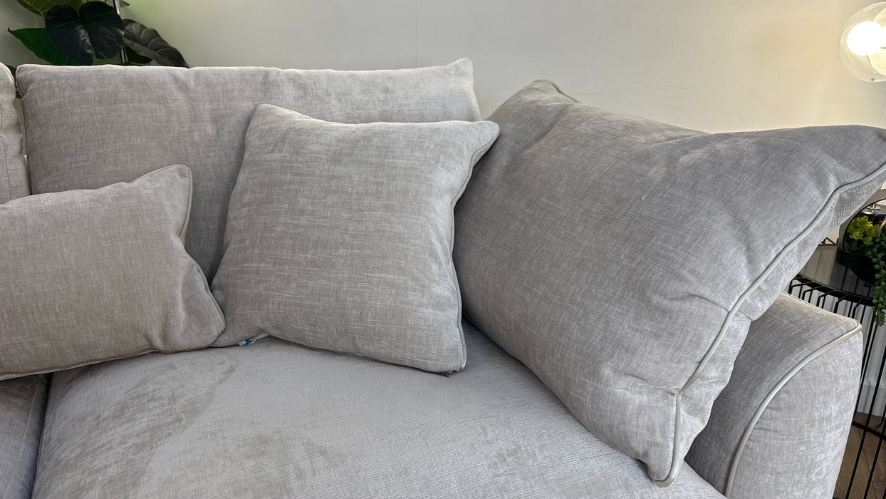 Sofology Georgio Fabric 3 Seater Extra Flex Seats in Luxe Chenille Oys ...