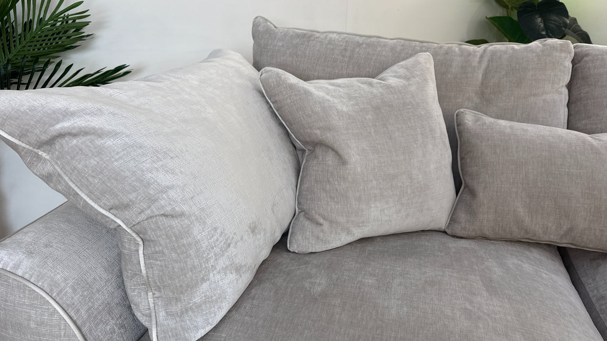 Sofology Georgio Fabric 3 Seater Extra Flex Seats in Luxe Chenille Oys ...