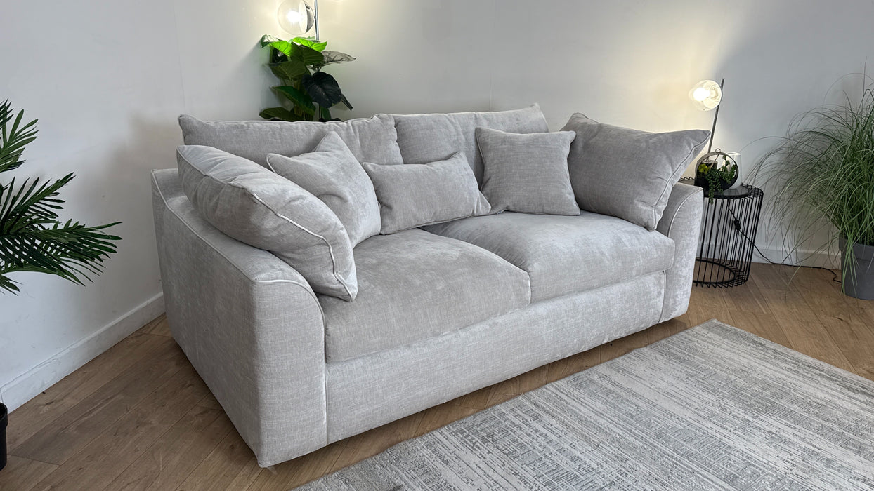 Sofology Georgio Fabric 3 Seater Extra Flex Seats in Luxe Chenille Oys ...