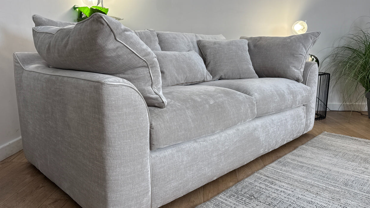 Sofology Georgio Fabric 3 Seater Extra Flex Seats in Luxe Chenille Oys ...