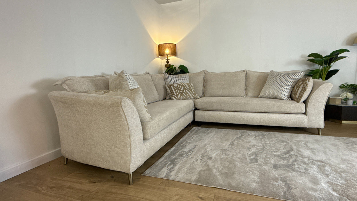 Sofology Scintillate Fabric 3 Corner 3 in Enzo Cream/Natural Mix — The ...