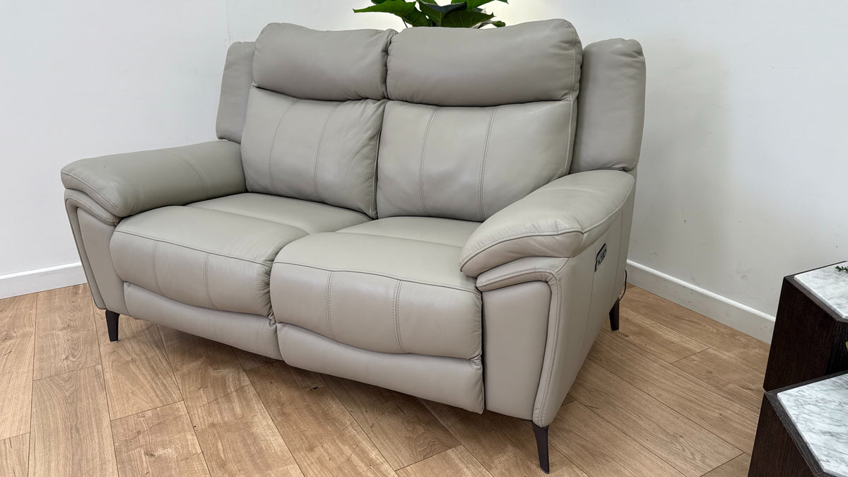 DFS Wren Recliner 2 Seater in Silver — The Sofa Clearance Outlet