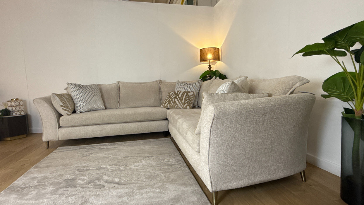 Sofology Scintillate Fabric 3 Corner 3 in Enzo Cream/Natural Mix — The ...