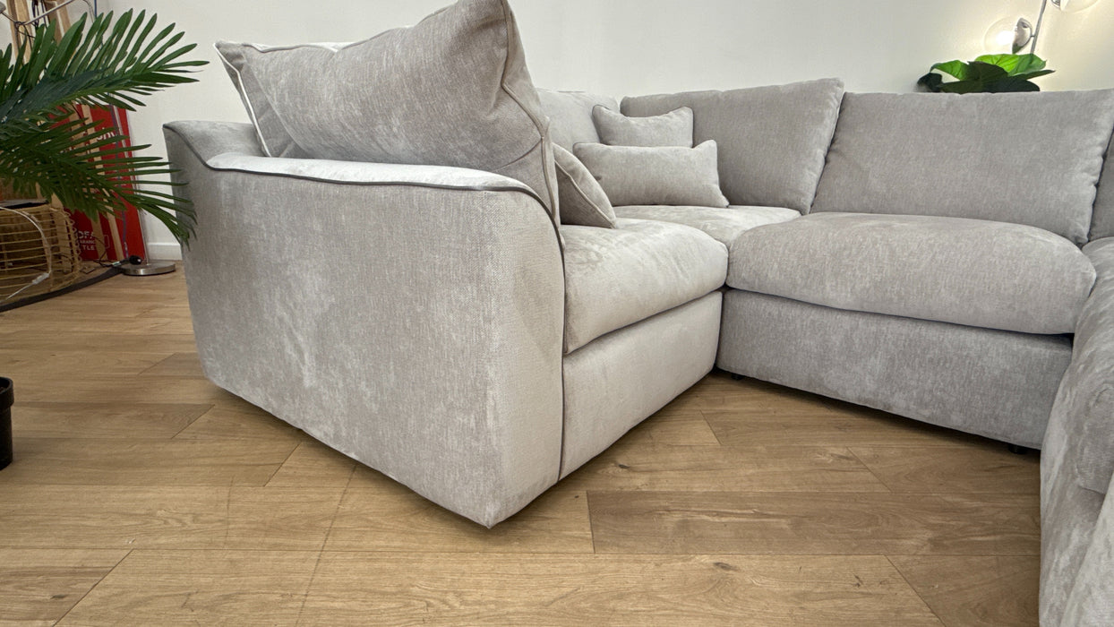 Sofology Georgio Fabric Large U Shaped Corner Sofa Feather Flex Seats ...