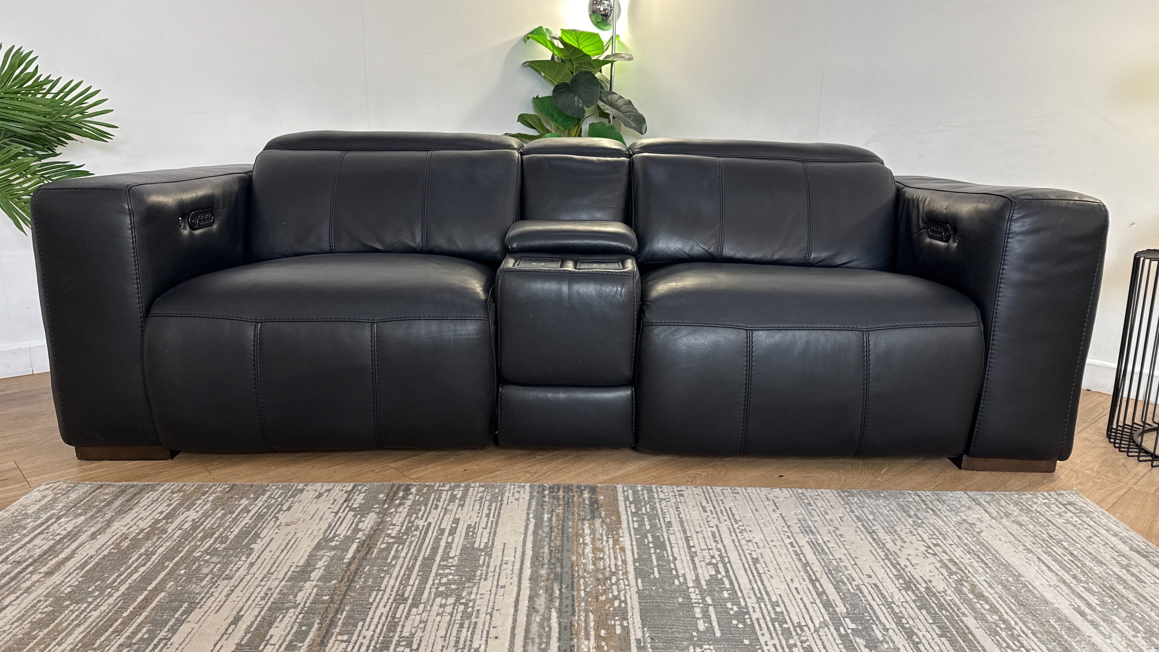 DFS The Crusade 2 Seater Recliner Sofa in Palatial Black — The Sofa ...