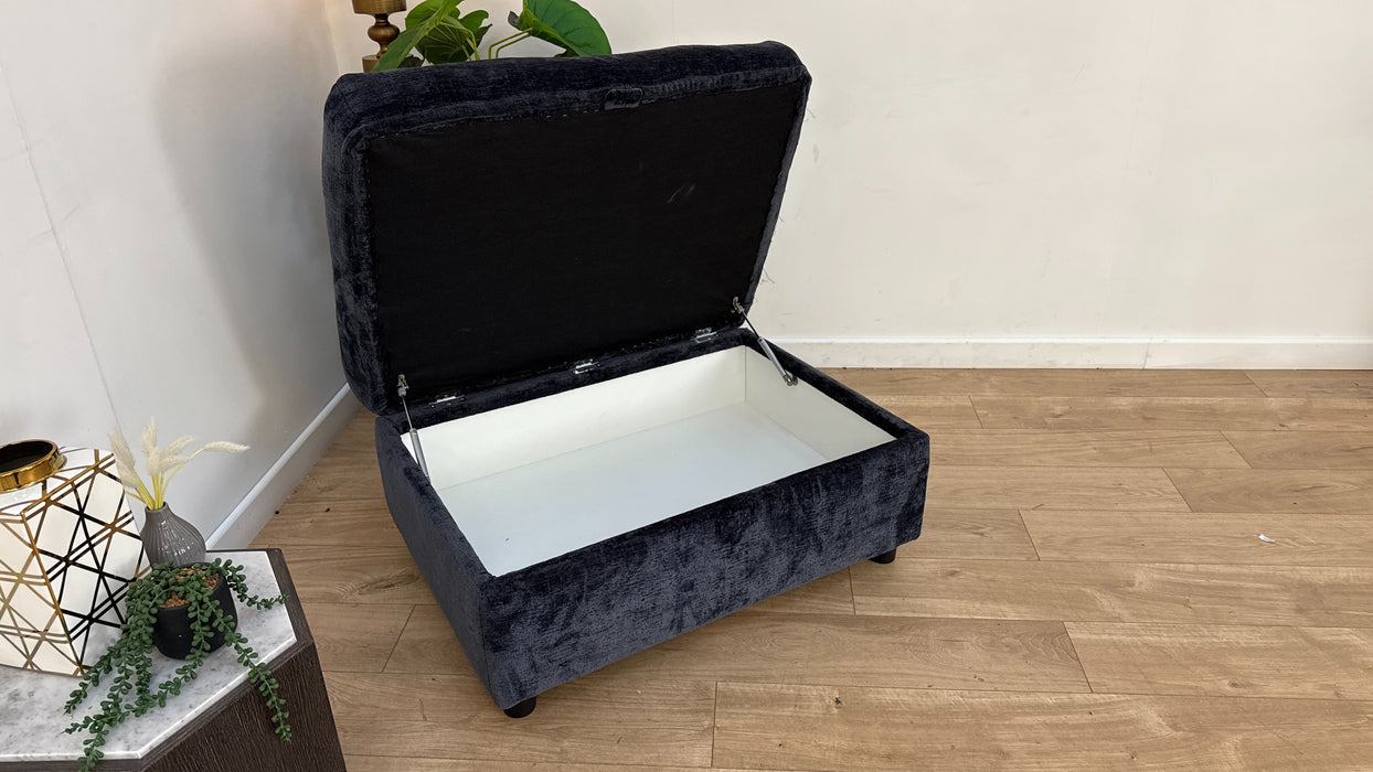 Sofology Bellagio Fabric Storage Footstool Feather Flex in Chunky Luxe ...