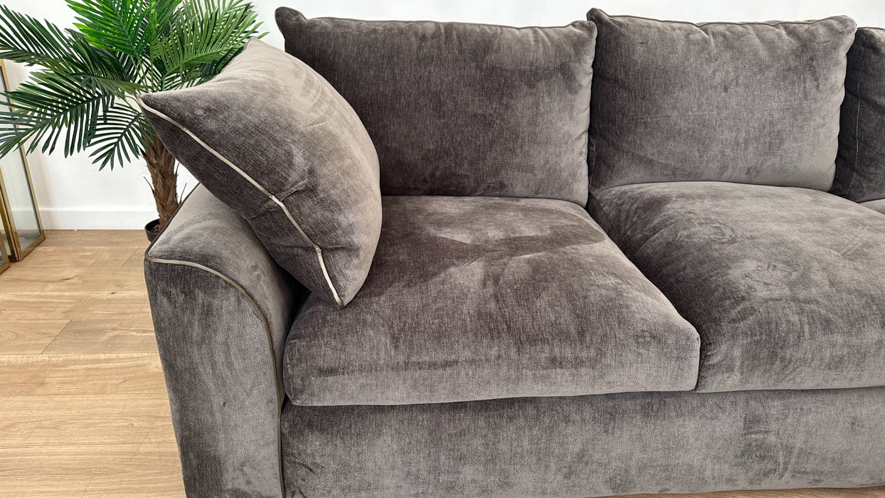 Sofology Georgio Fabric 3 Corner 1 Extra Flex Seats in Luxury Deep Pil ...