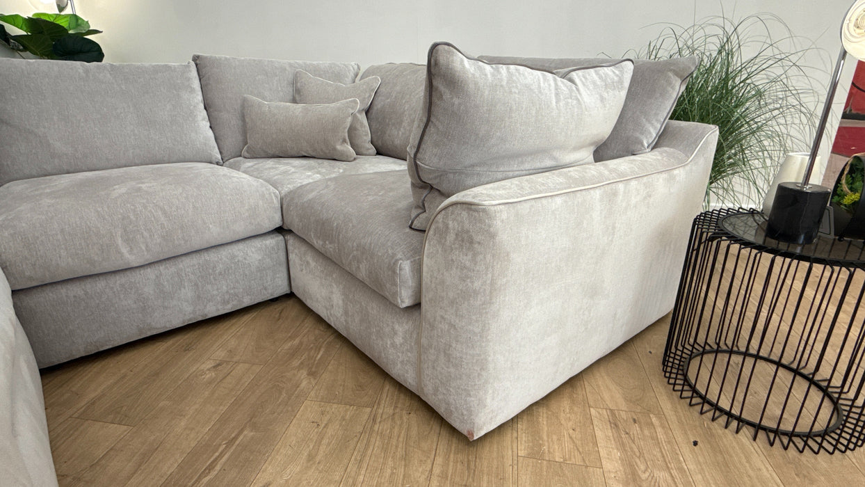 Sofology Georgio Fabric Large U Shaped Corner Sofa Feather Flex Seats ...