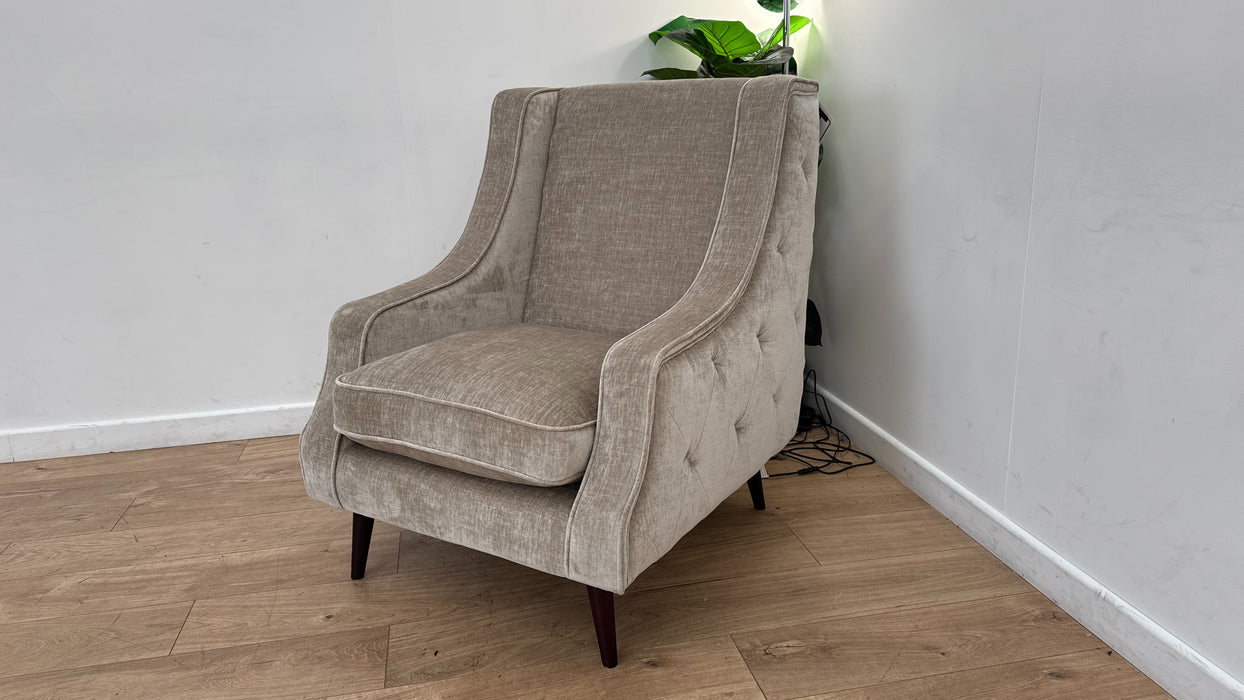 Sofology The Valentina Fabric Accent Chair Foam/Fibre Seat in Luxury C ...