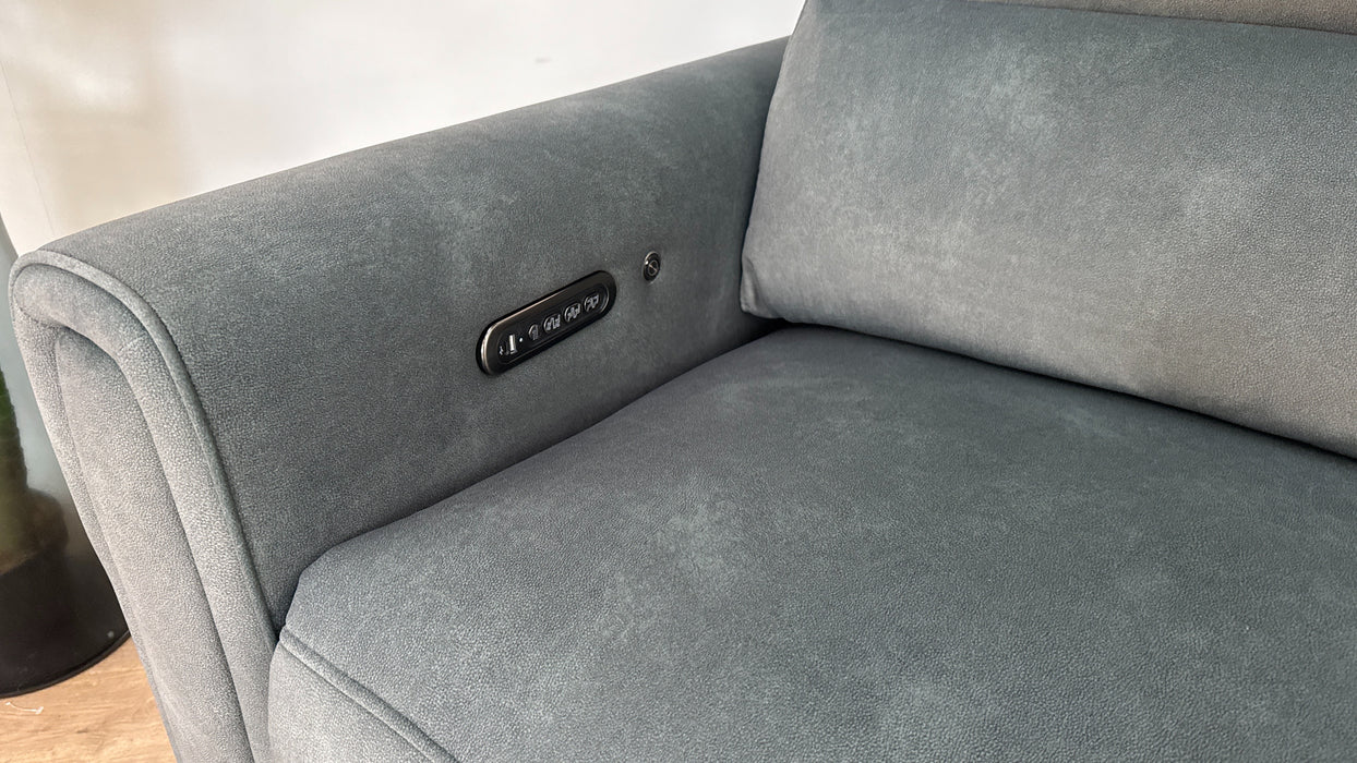 Sofology The Ravello Fabric 2.5 Seater Power Recliner/Headrest Heated ...