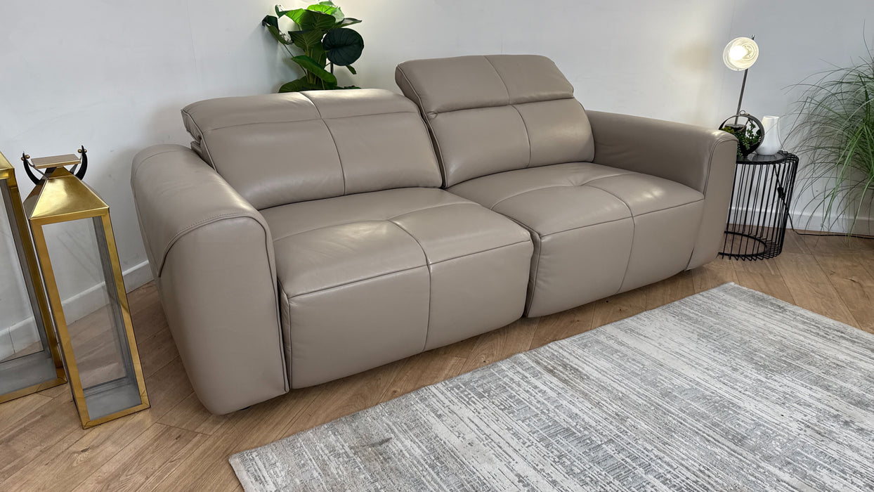 Sofology The Riviera Leather 3 Seater Motion Chaise in Trusty Embossed ...