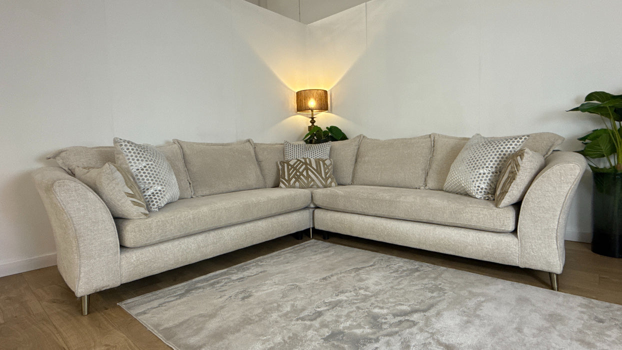 Sofology Scintillate Fabric 3 Corner 3 in Enzo Cream/Natural Mix — The ...