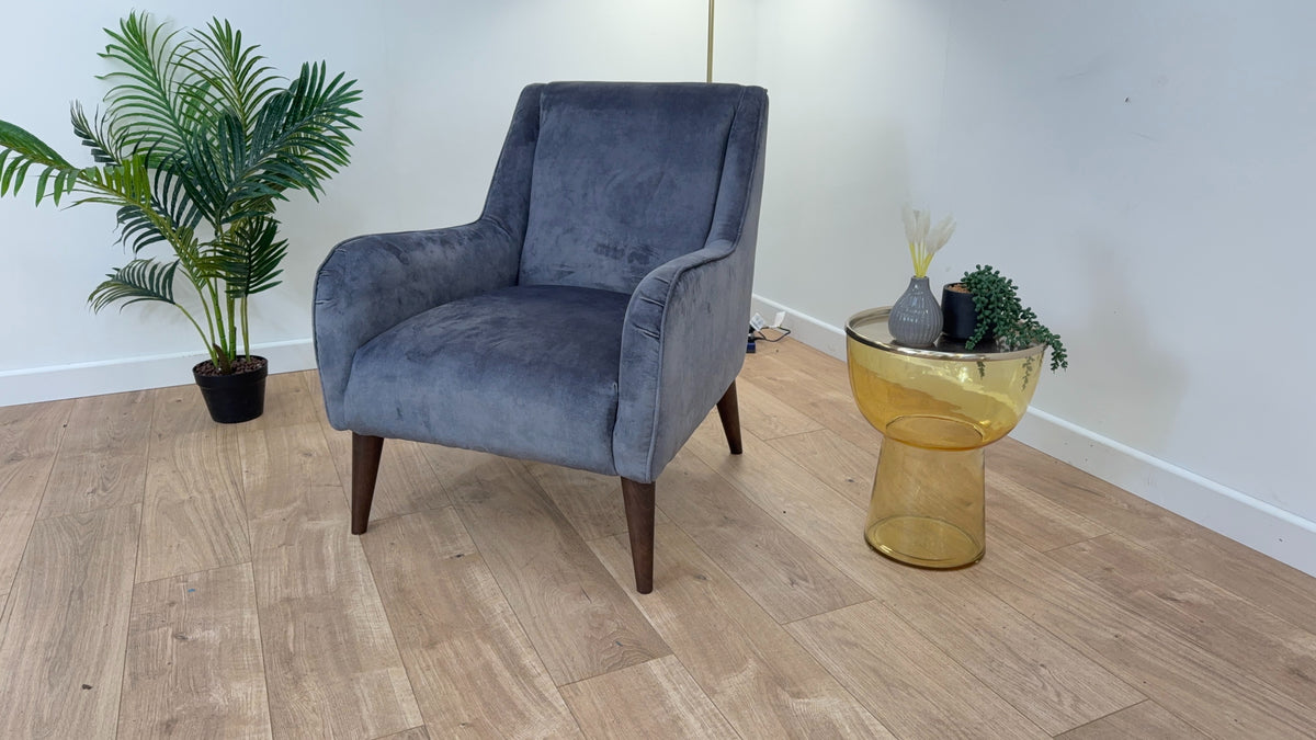 Braydon Velvet Accent Chair — The Sofa Clearance Outlet