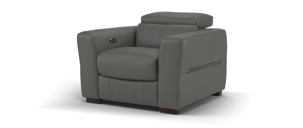 Sofology Metropolitan Leather Power Recliner Chair in Trusty Matt Plus ...