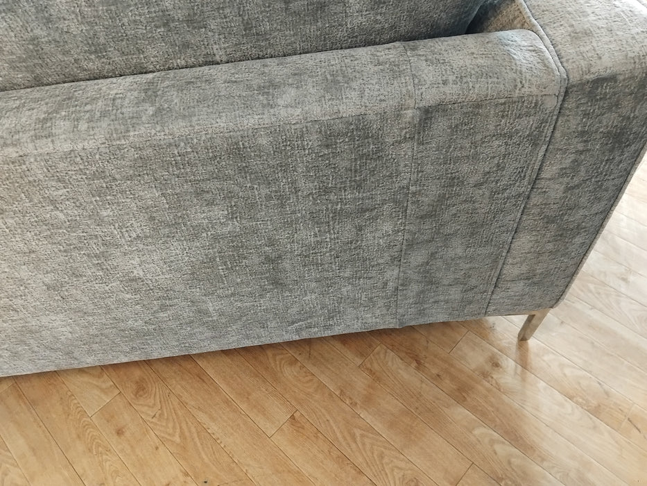 Sofology Rococo Fabric 2 Seater in Chunky Chenille Grey Mix (WA2) — The ...