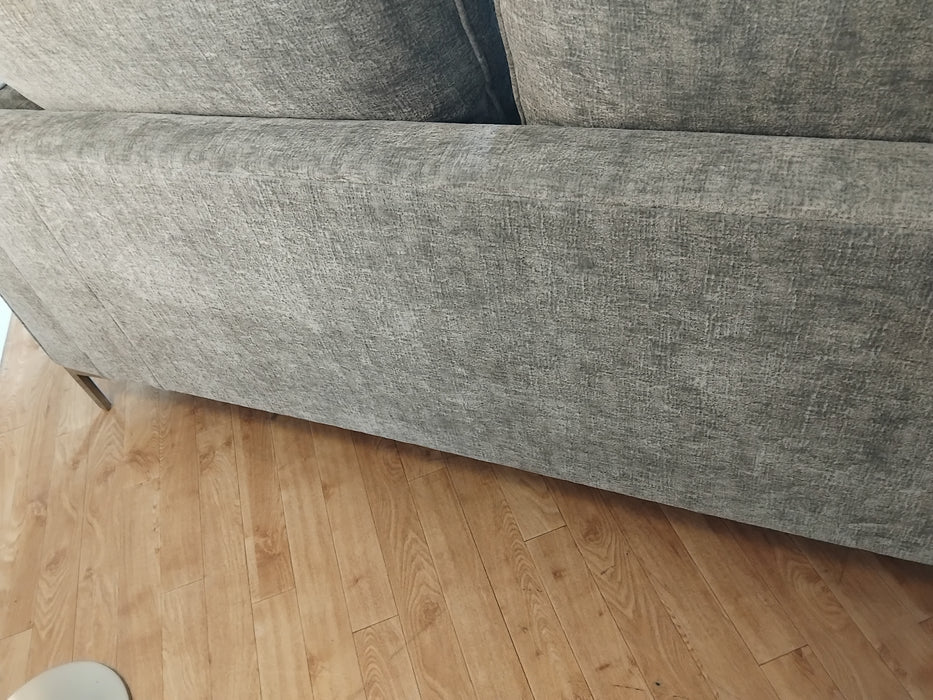 Sofology Rococo Fabric 2 Seater in Chunky Chenille Grey Mix (WA2) — The ...